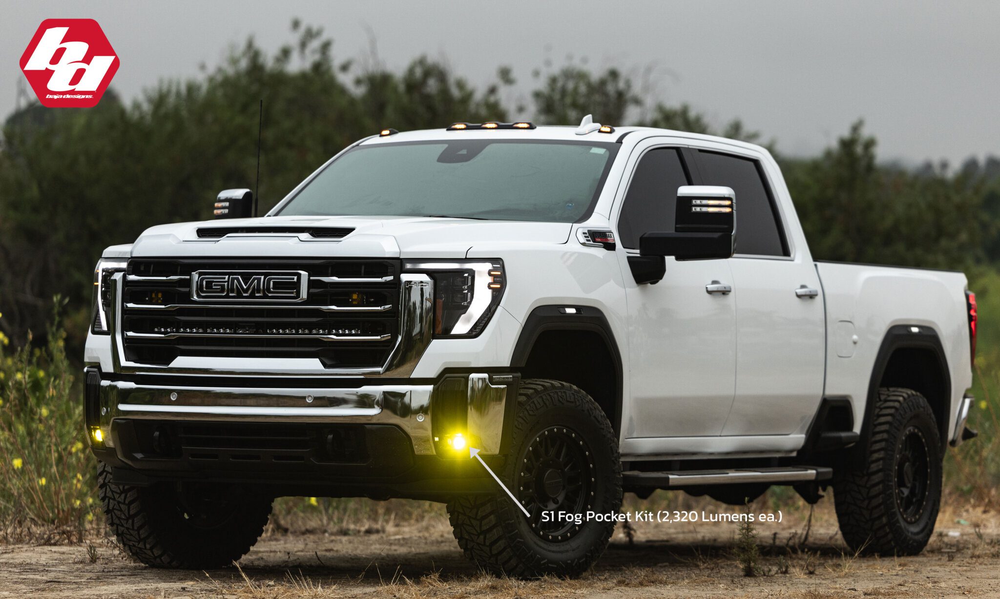 Baja Designs 44-7878 - S1 Fog Pocket Light Kit - GMC/Chevy 2023-2026 ...